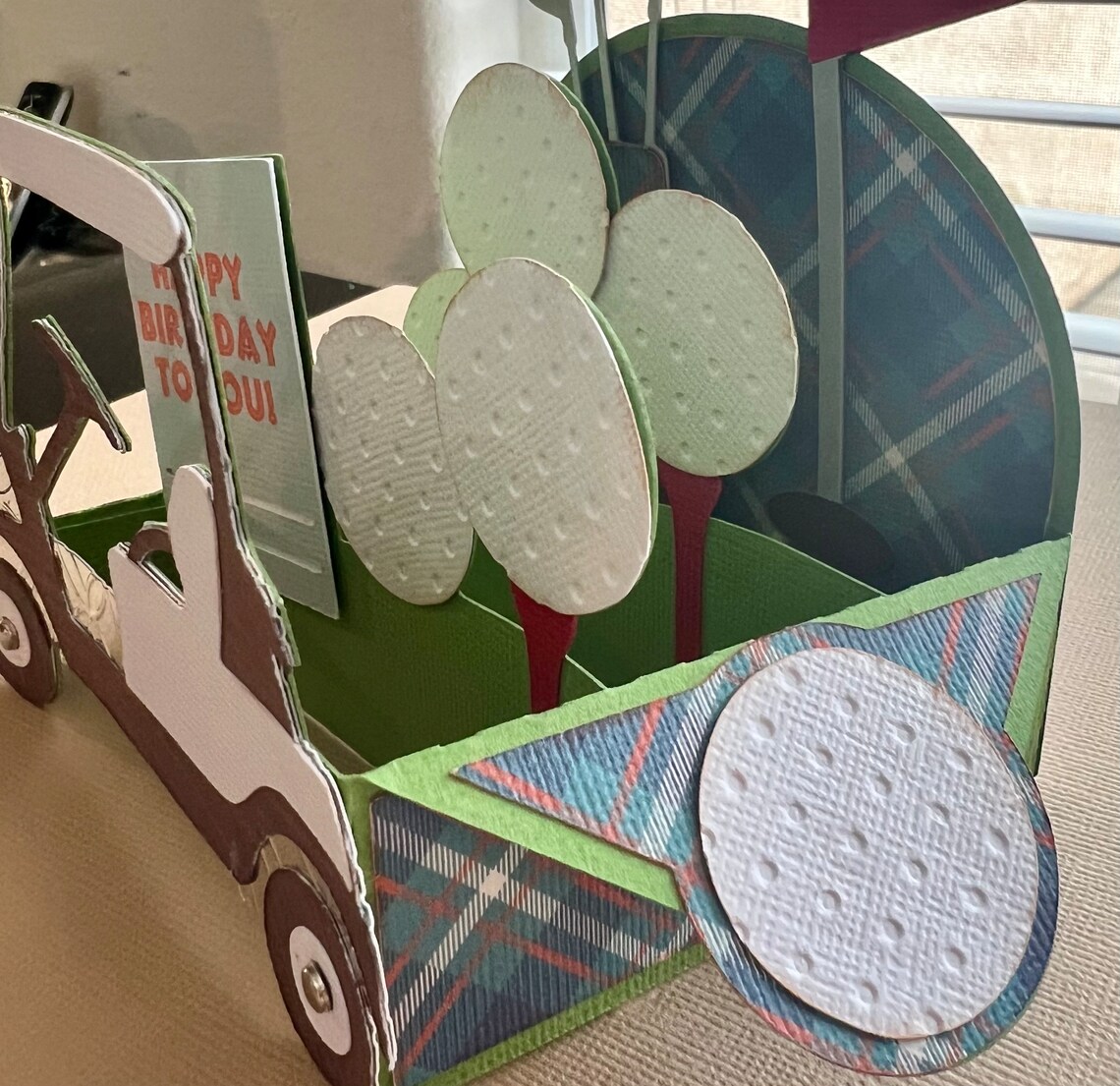 3D Golf Cart Box Card - Etsy