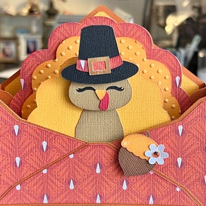 Thanksgiving Turkey Envelope Box Card - Etsy