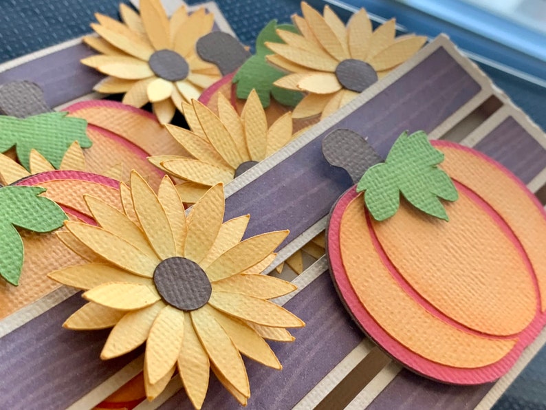 Pumpkin Patch Box Card - Etsy