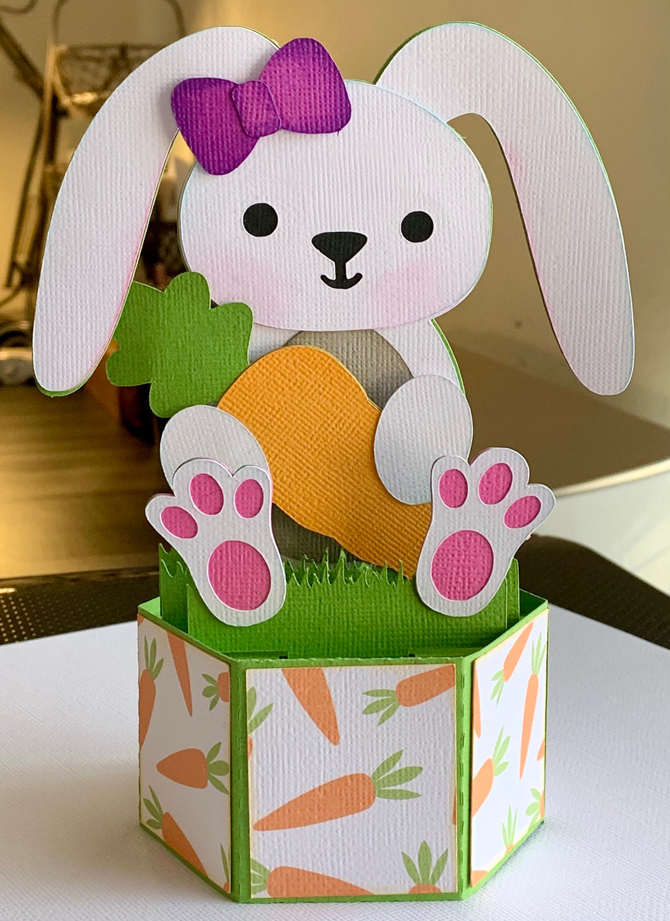 Pop up Easter Bunny Card - Etsy