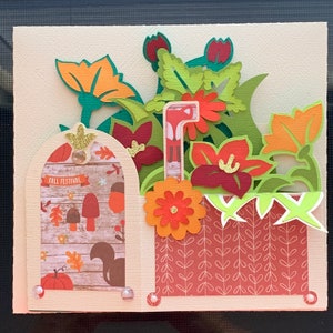 Fall Mailbox Bouquet Pop Out Box Card - Etsy