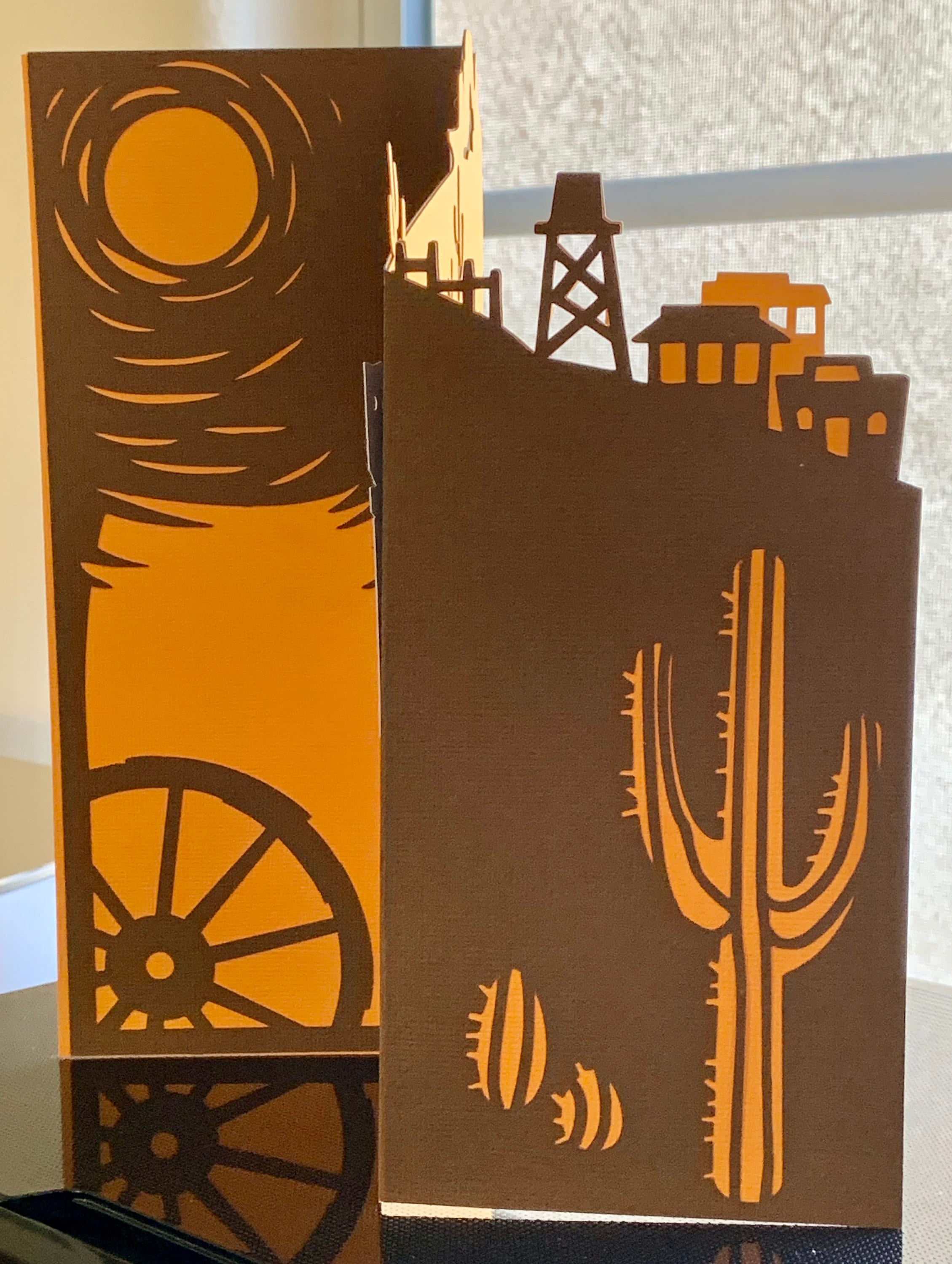 Old West Tri-fold Card - Etsy