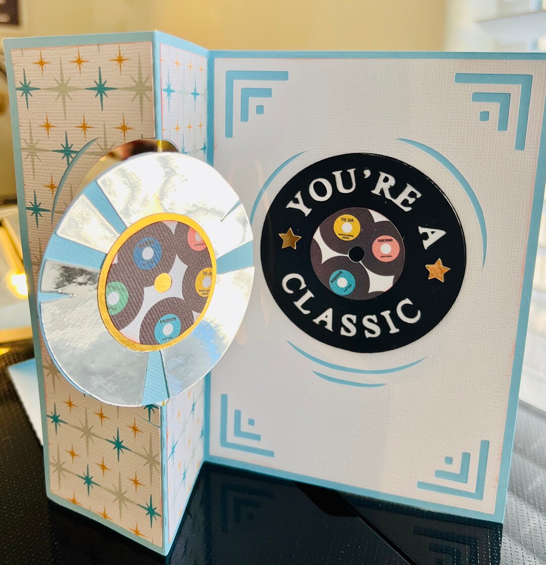 Platinum Record Spinner Greeting Card - Etsy