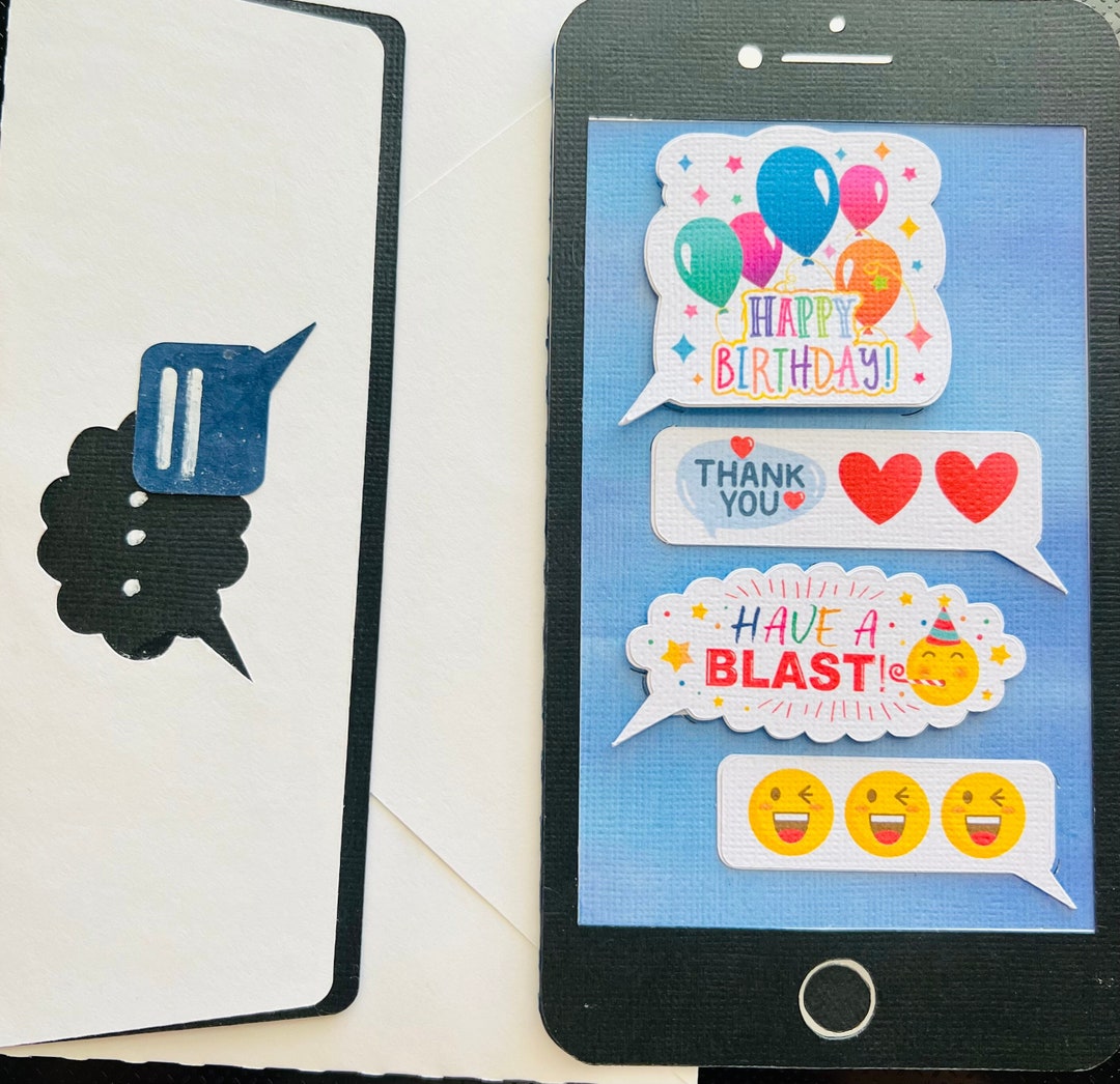 Smartphone Birthday Card & Gift Card Holder - Etsy