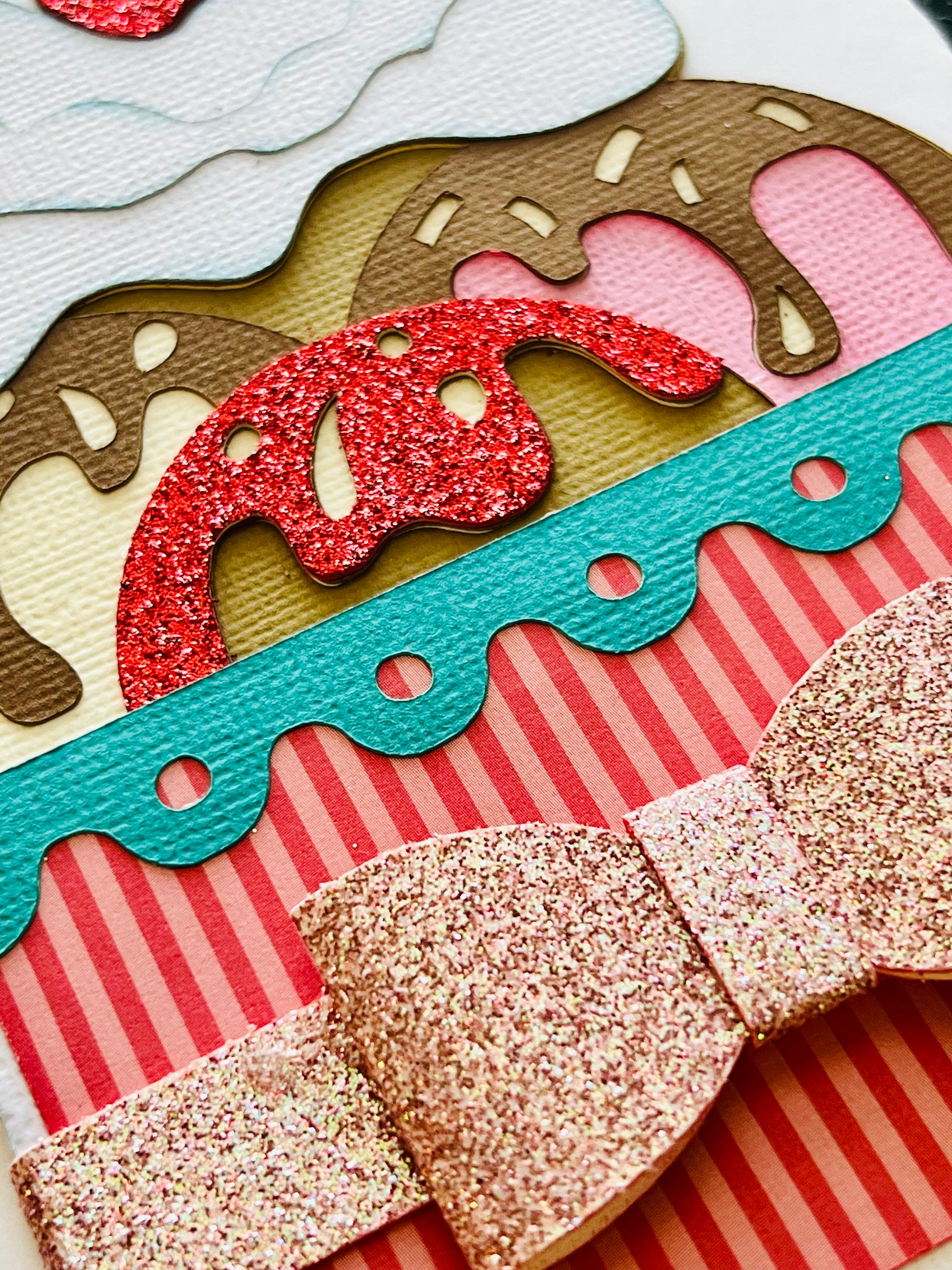 Ice Cream Sundae Birthday Card & Gift Card Presenter - Etsy