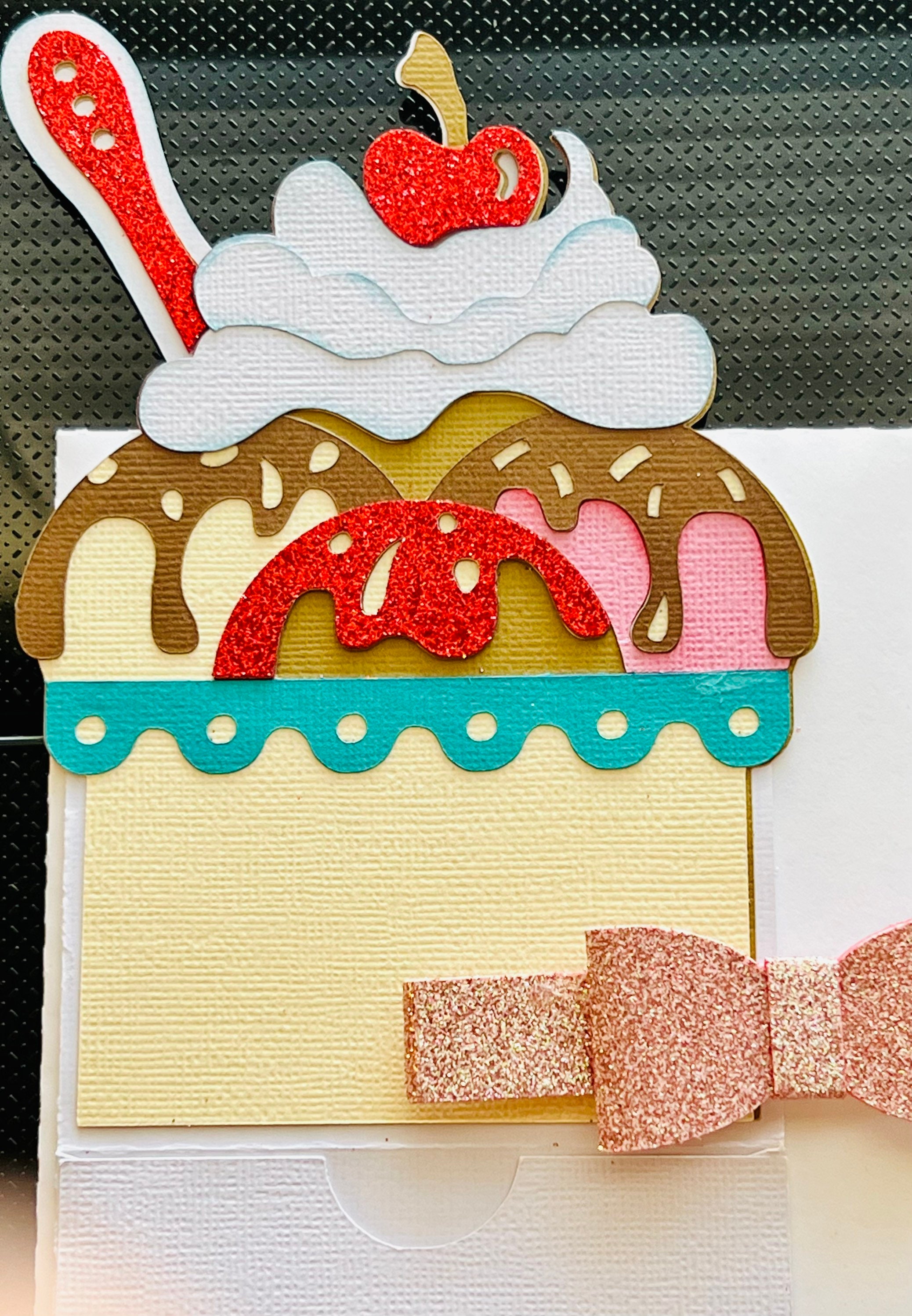 Ice Cream Sundae Birthday Card & Gift Card Presenter - Etsy