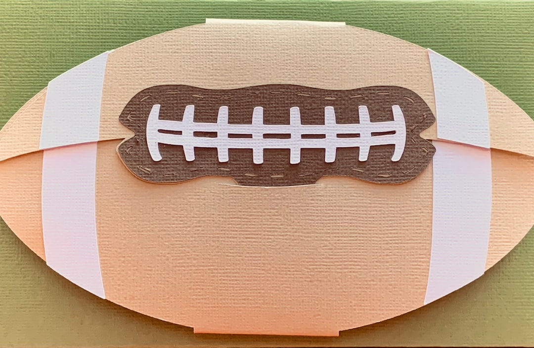 Football Gift Card Greeting Card Presenter - Etsy