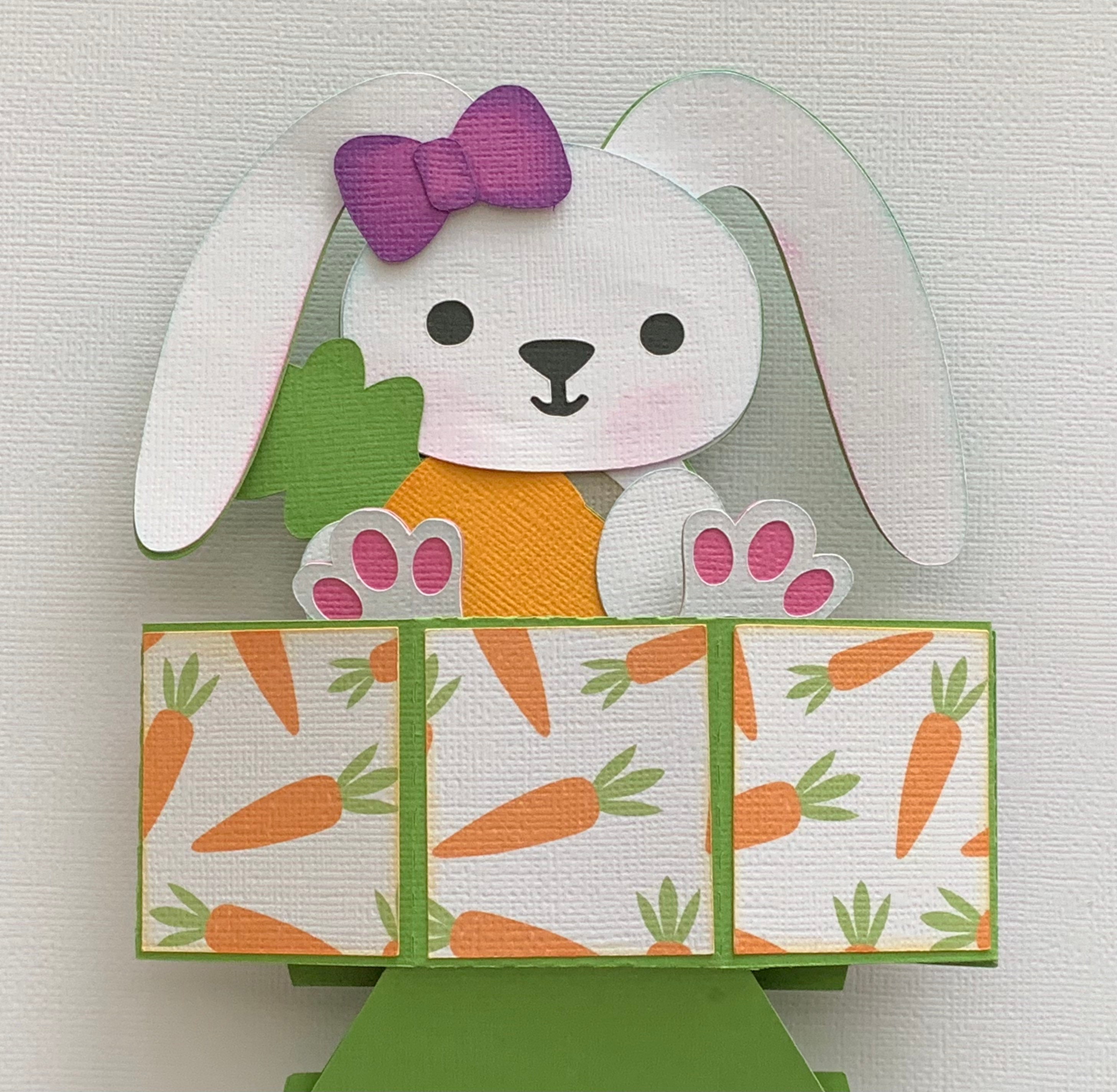 Pop up Easter Bunny Card - Etsy
