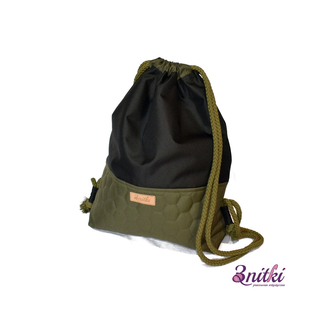 Drawstring Waterproof Backpack With Lining, Rucksack, String Bag ...