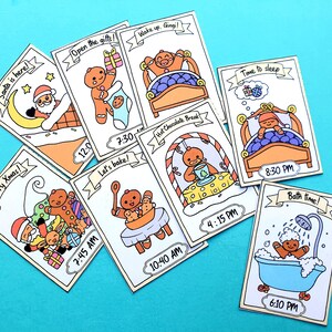 Printable Christmas Clock, Learn to Tell Time Game (digital Download ...