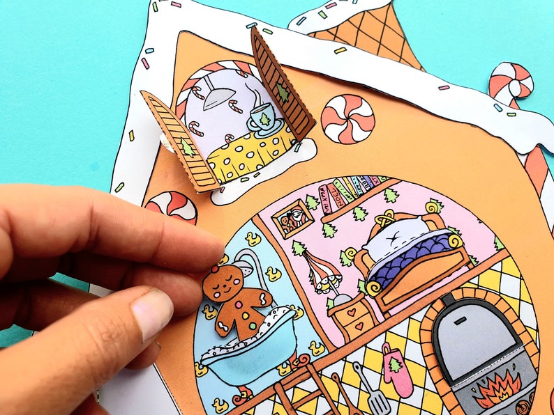 Printable Christmas Clock, Learn to Tell Time, DIY Christmas Learning ...