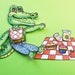 Crocodile Paper Doll, DIY Articulated Dress up Puppet, Dress up Game ...