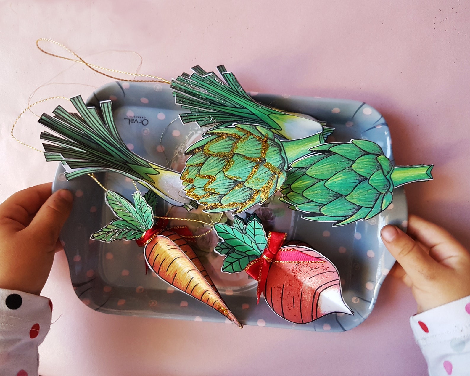 DIY Vegetable Home Decor Printable 3D Paper Artichoke Veggie - Etsy