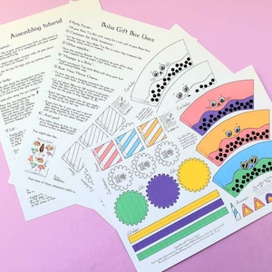 Printable Kawaii Bubble Tea Gift Box: DIY Party Favor Craft (digital ...