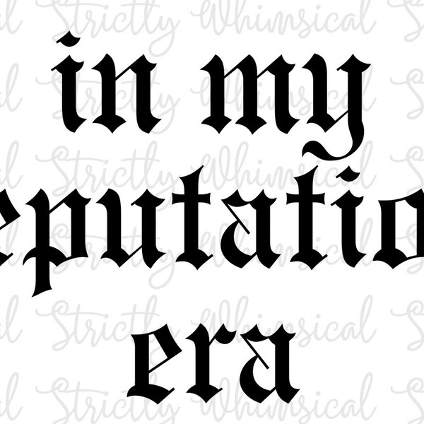 Taylor Reputation Era Svg - Etsy