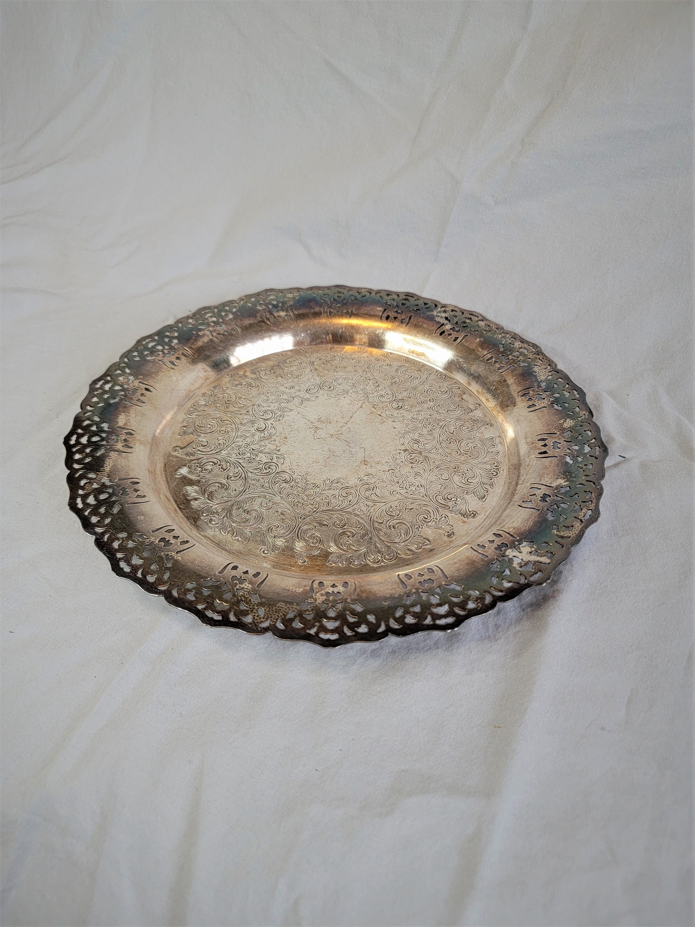 Vintage EPBM Silver Tray Platter - Etsy