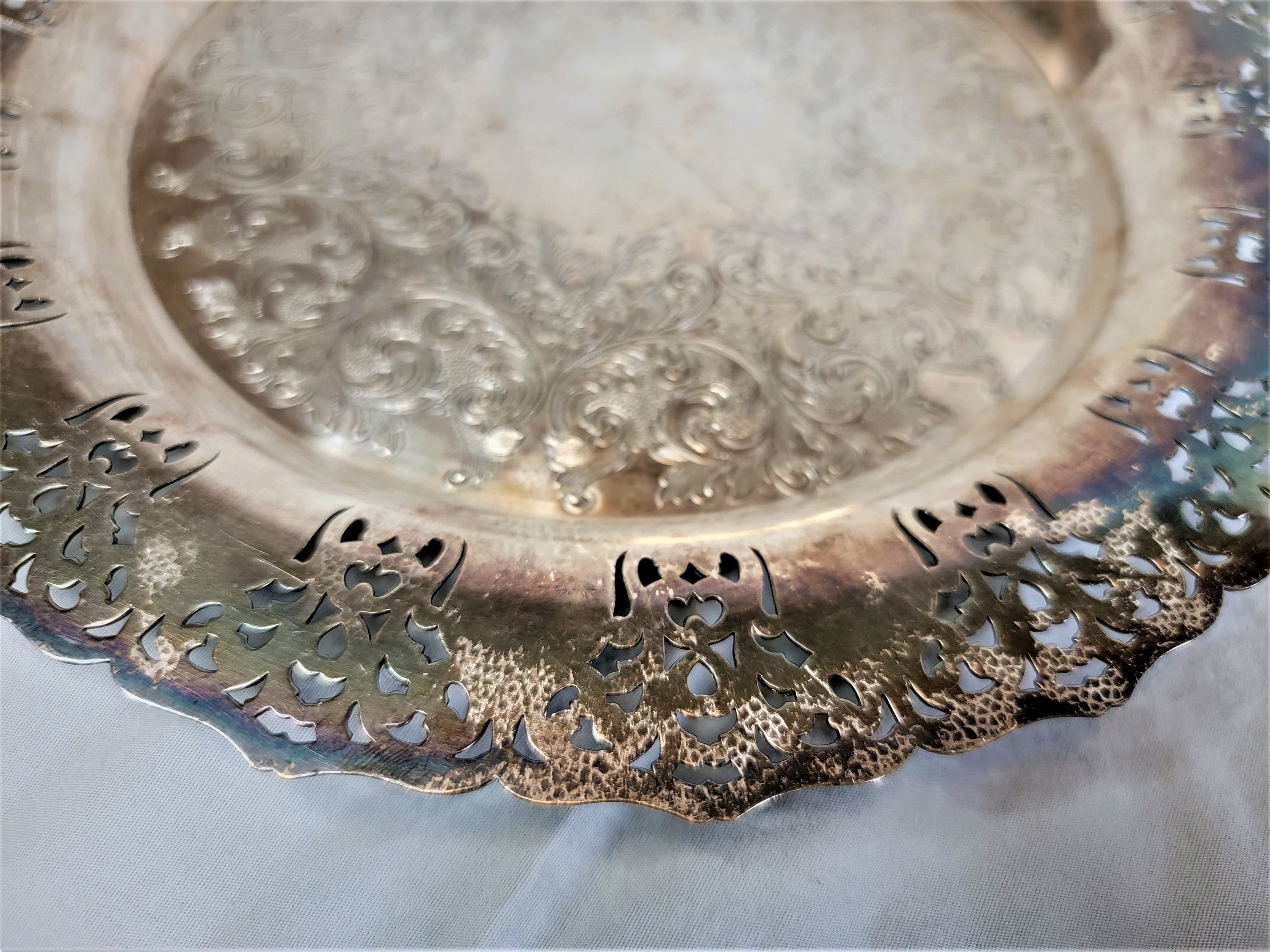 Vintage EPBM Silver Tray Platter - Etsy