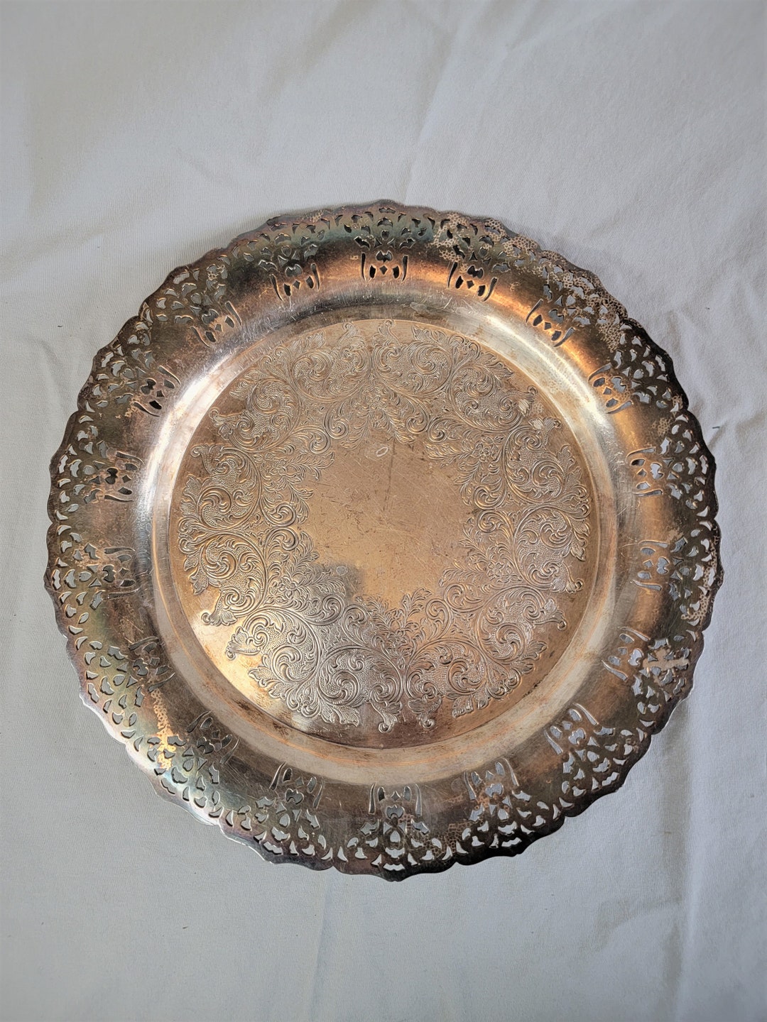 Vintage EPBM Silver Tray Platter - Etsy