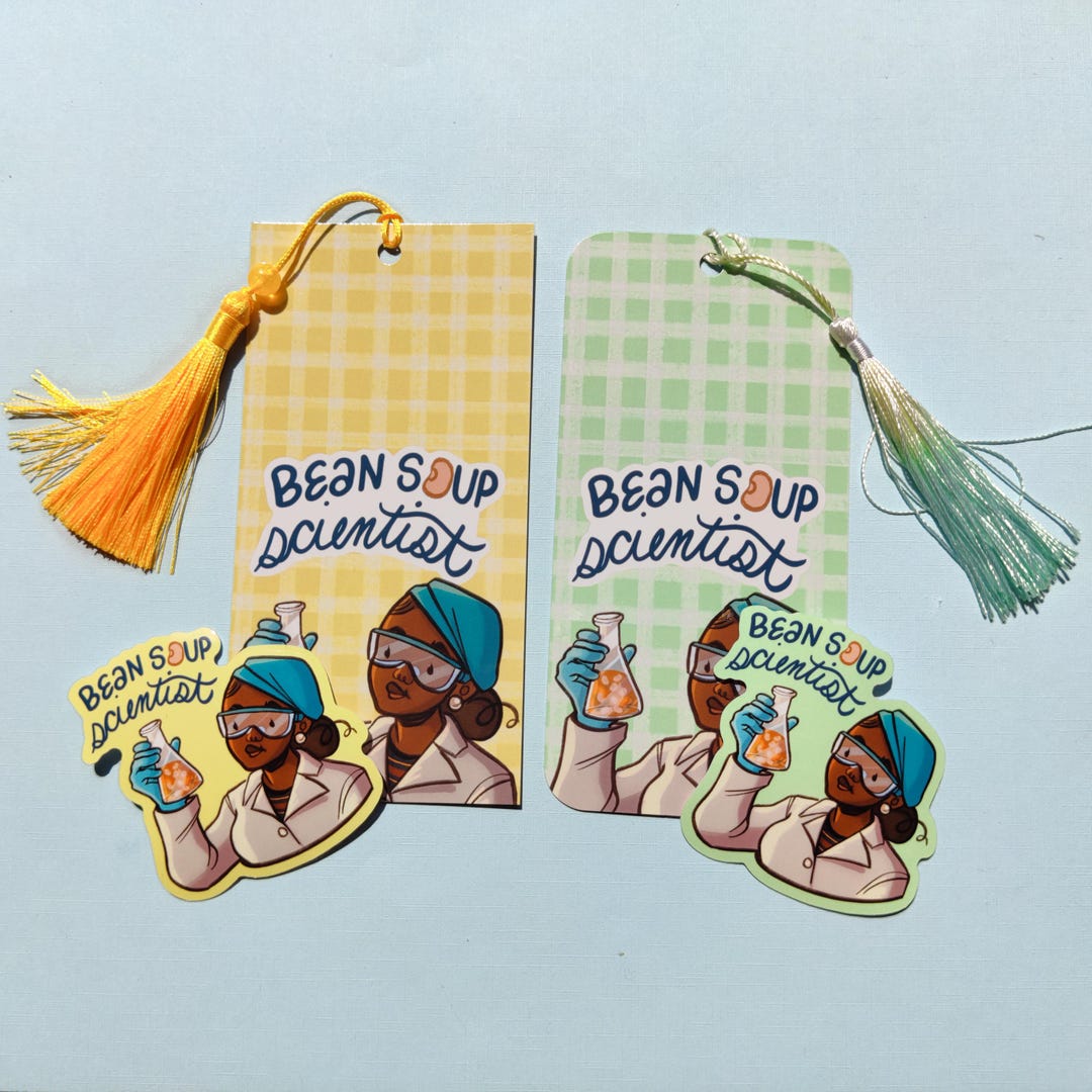 NEW* Bean Soup Scientist Bookmark (for Cookbooks, Notebooks, Novels ...