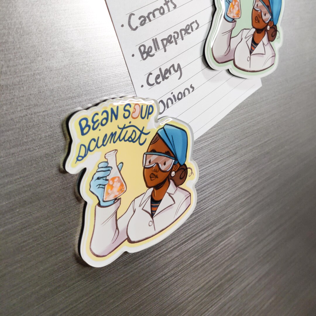 NEW* Bean Soup Scientist Acrylic Magnet - Etsy