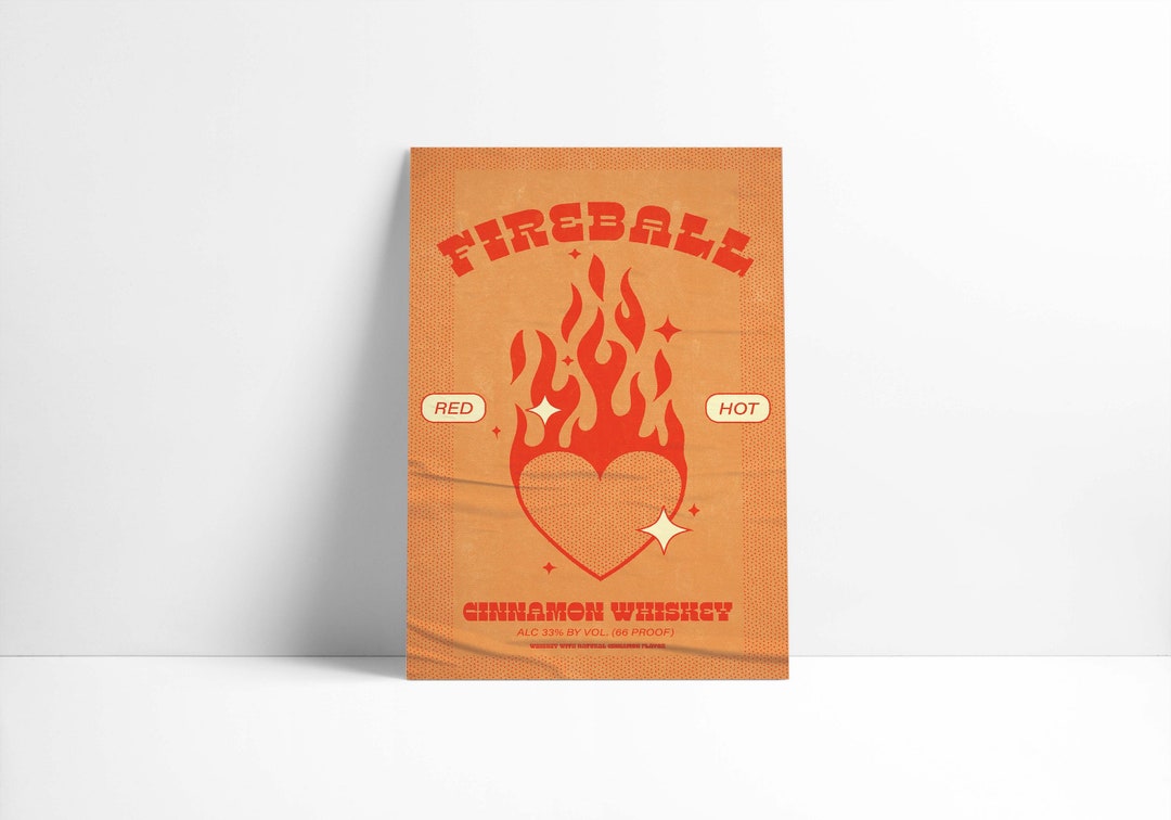 Fireball Poster - Etsy