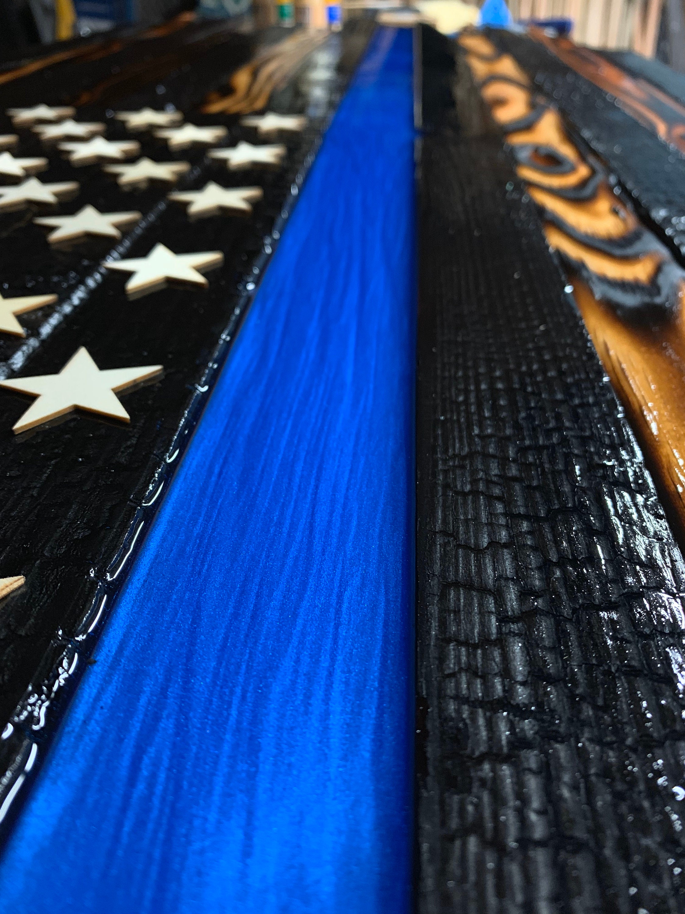 Distressed Charred Flag - Etsy