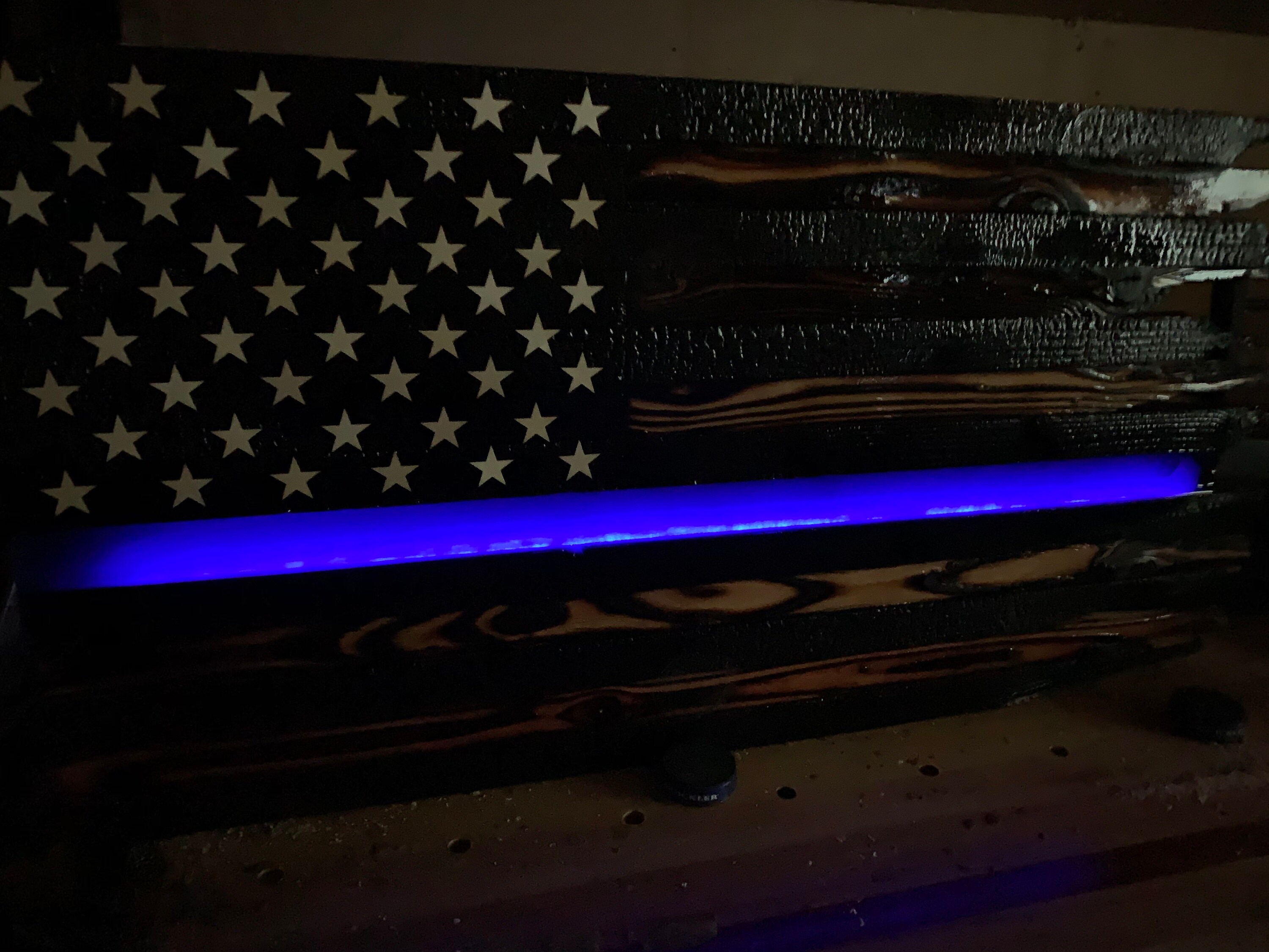 Distressed Charred Flag - Etsy