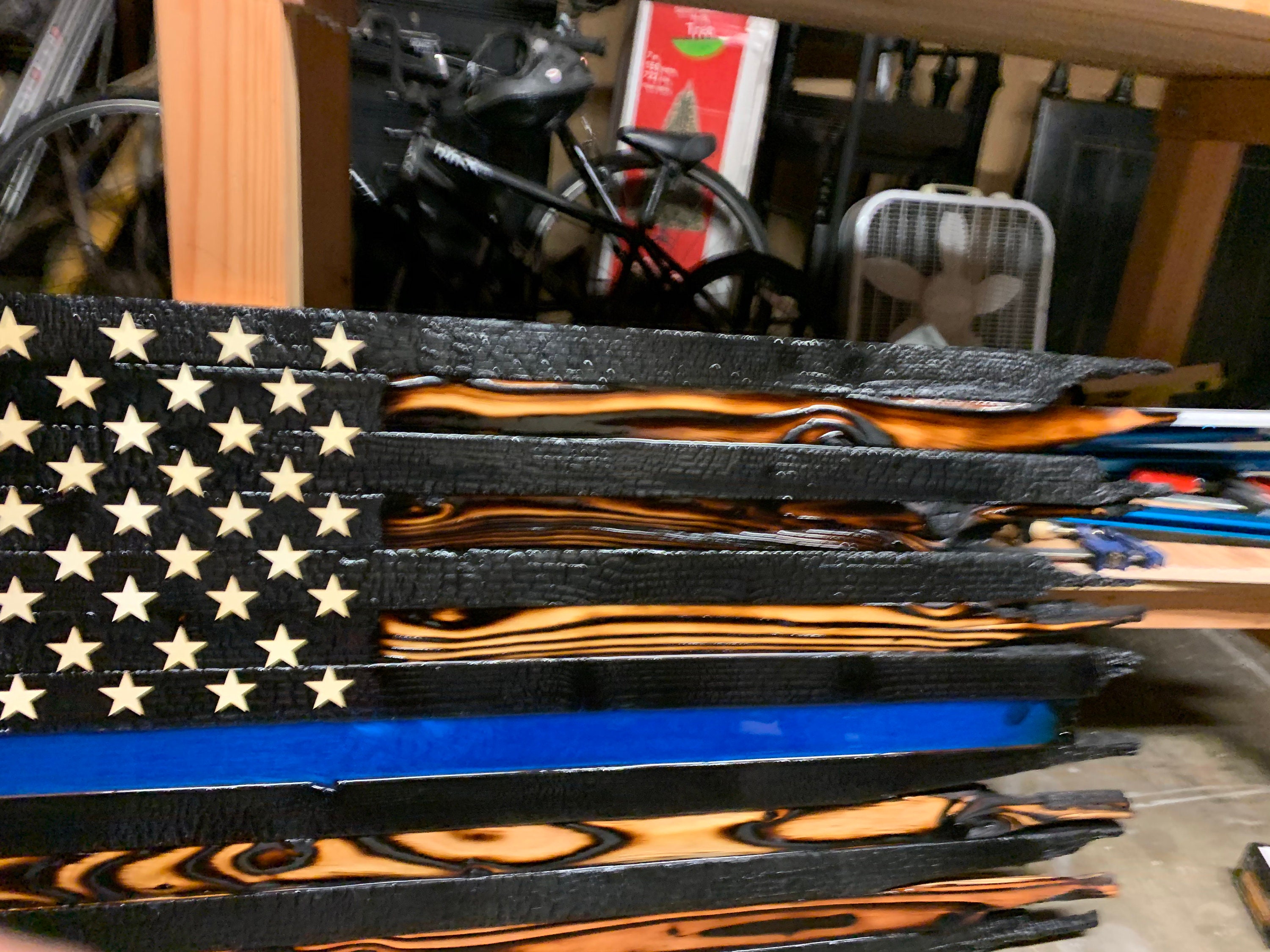 Distressed Charred Flag - Etsy