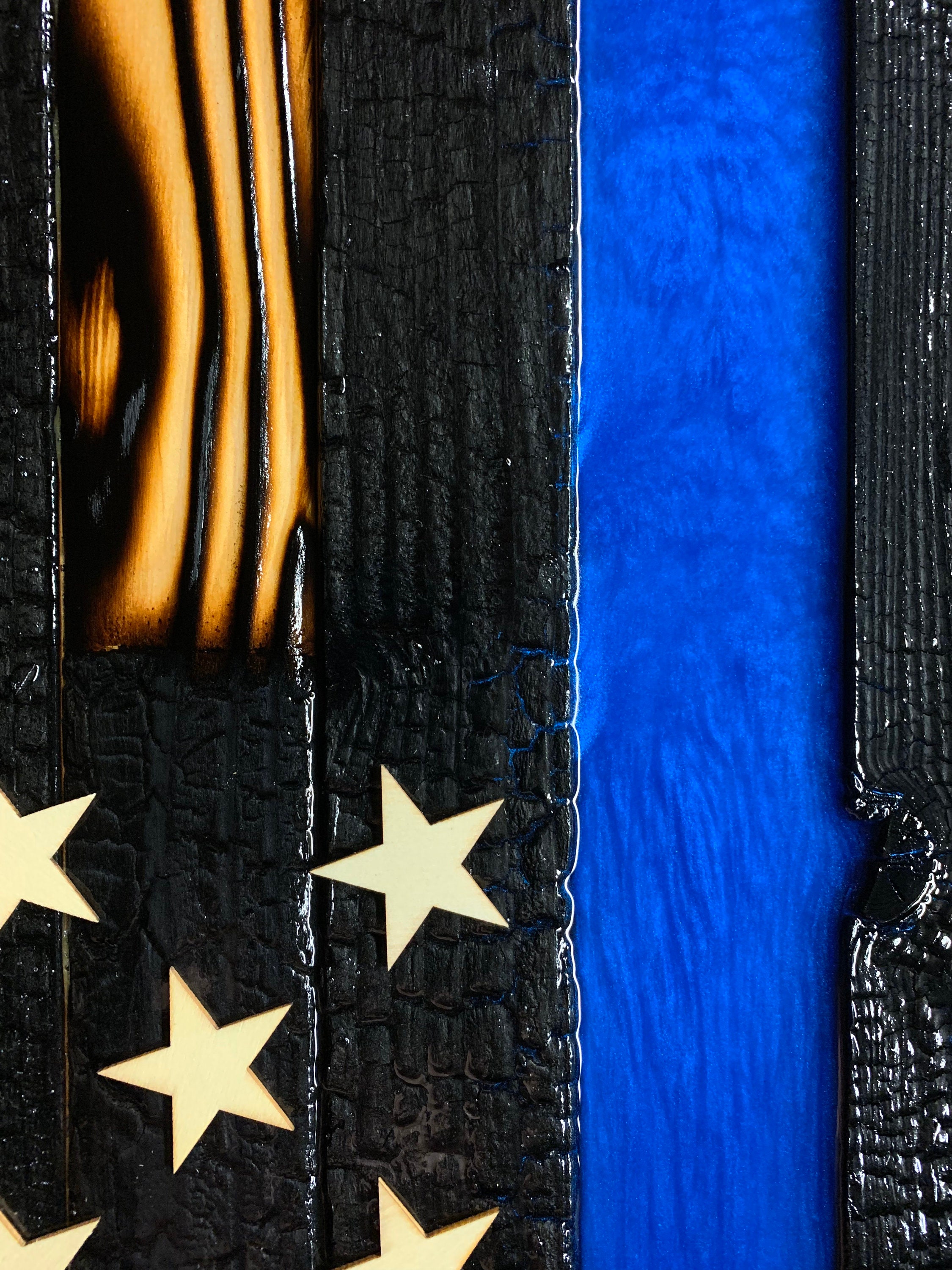 Distressed Charred Flag - Etsy