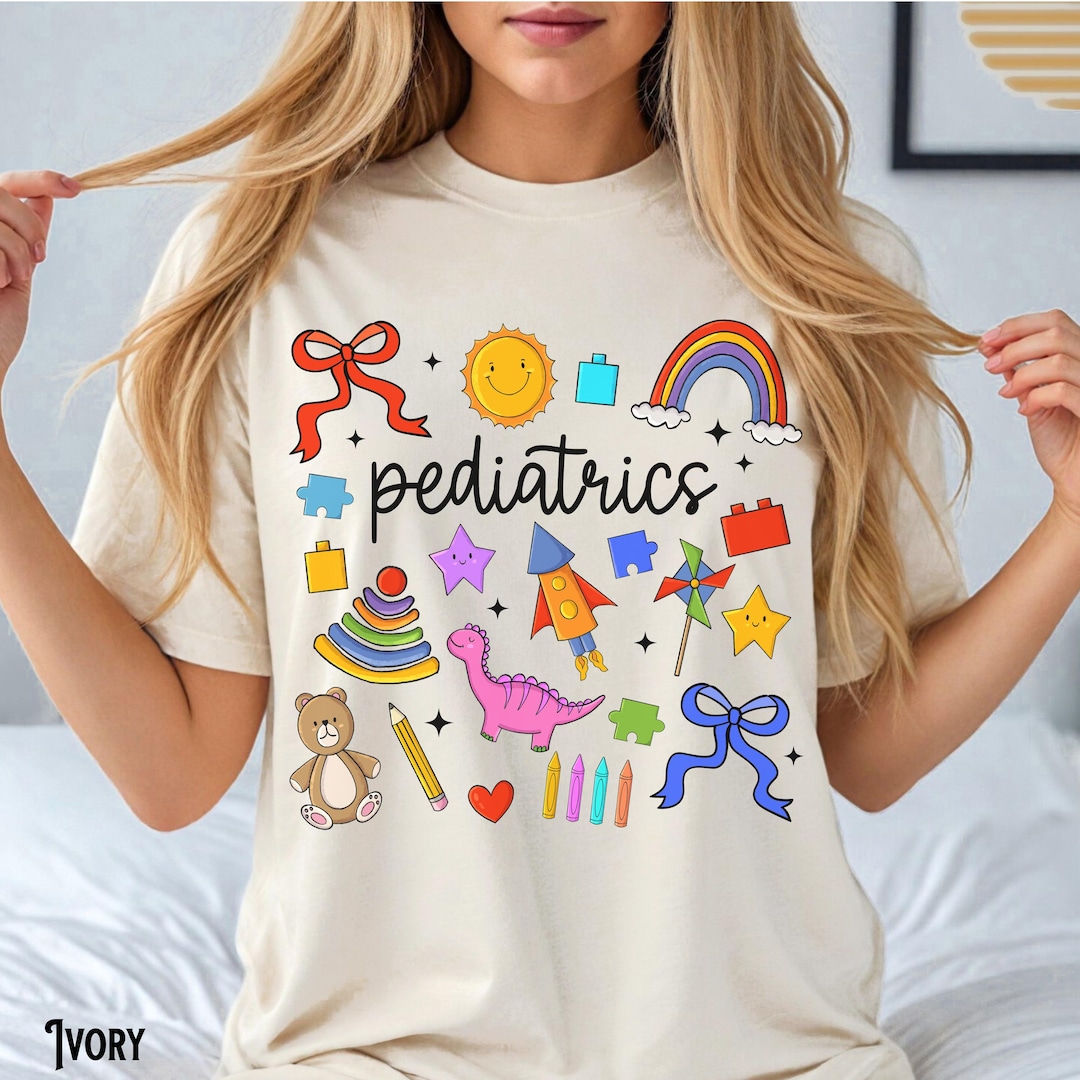 Pediatrics Shirt, PEDS Nurse Tee, Whimsical Toys T-shirt, Comfort ...