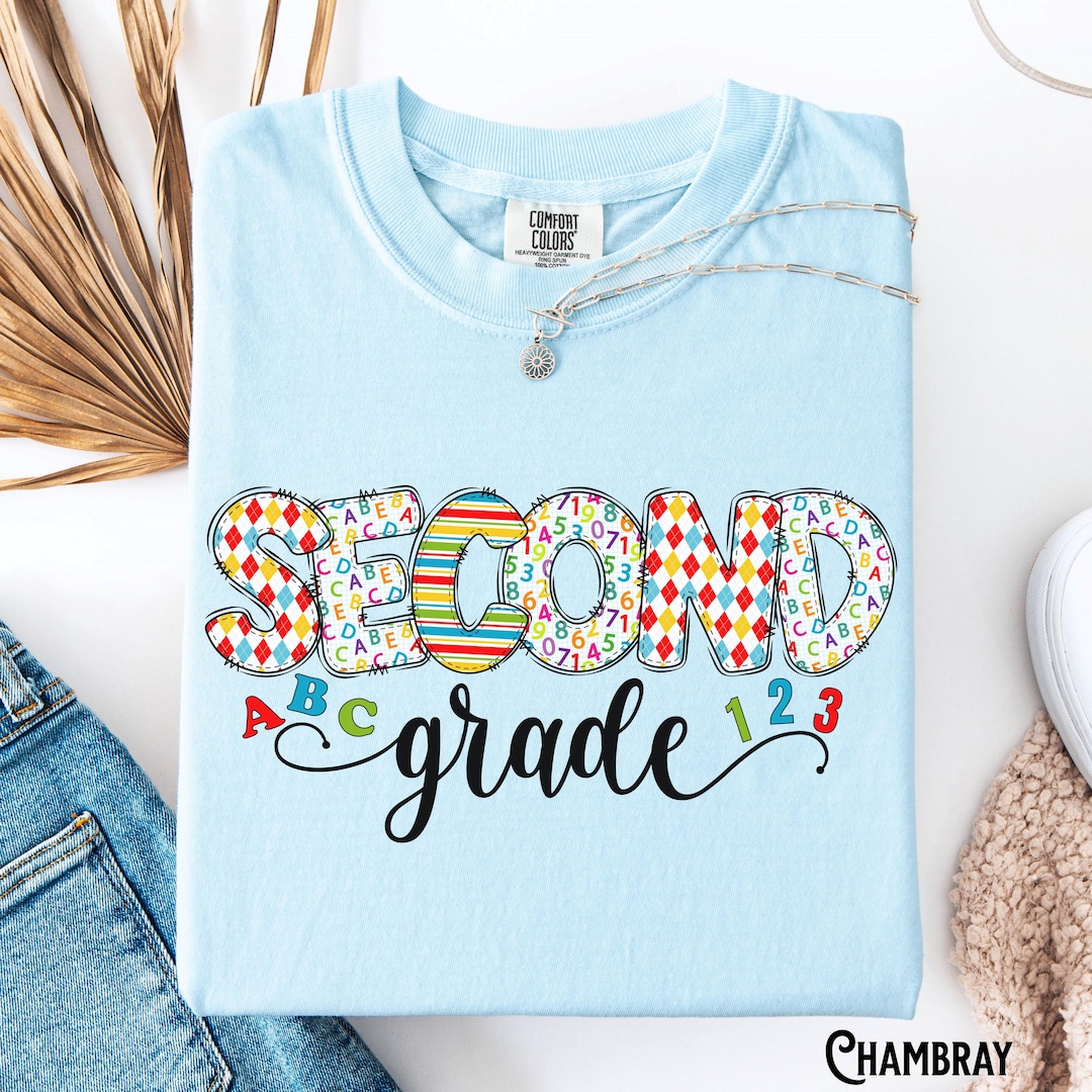 Second Grade Teacher Shirt, Teacher Tee, 2nd Grade T-shirt, Comfort ...
