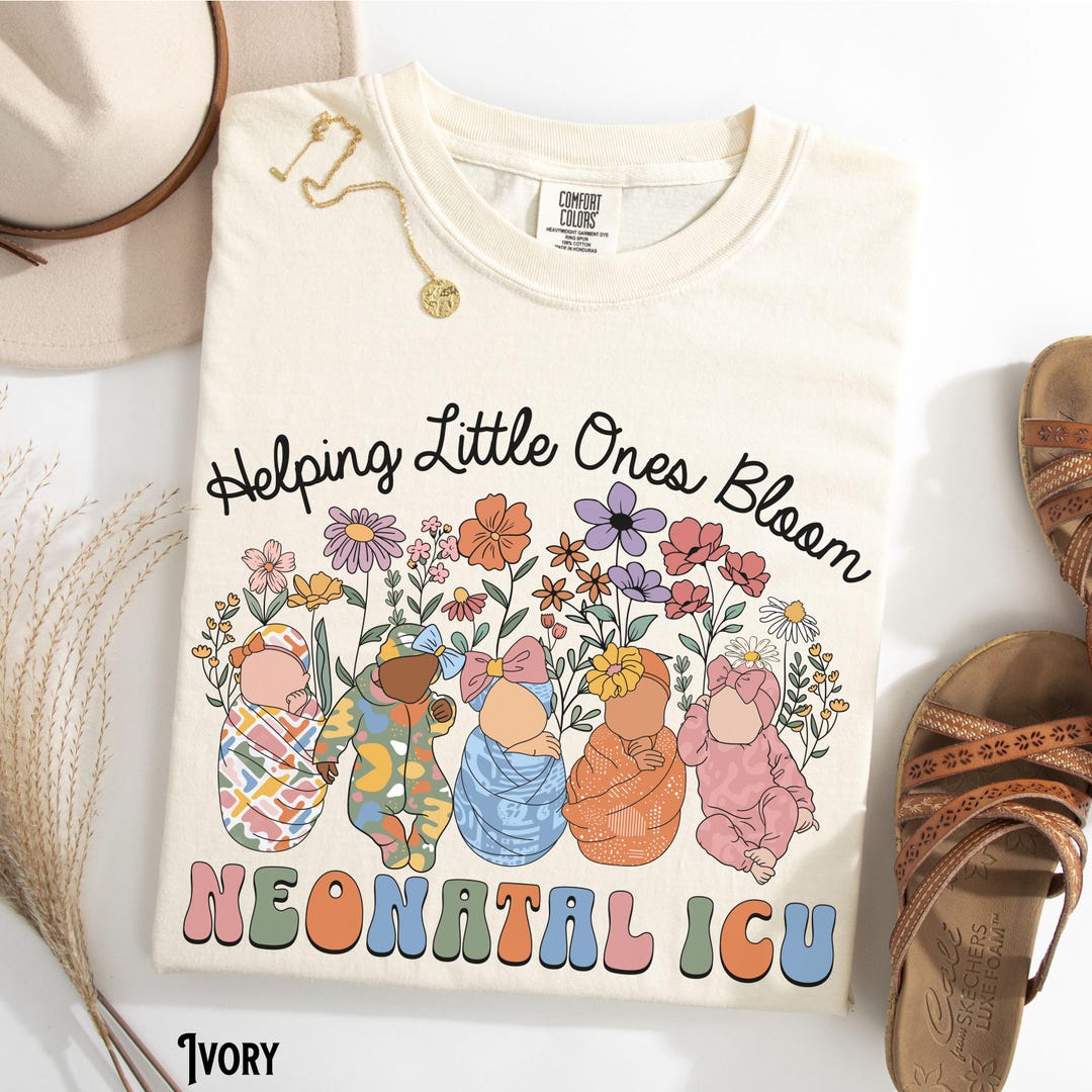 NICU Nurse Shirt, Comfort Colors®, Neonatal Intensive Care Unit Tee ...