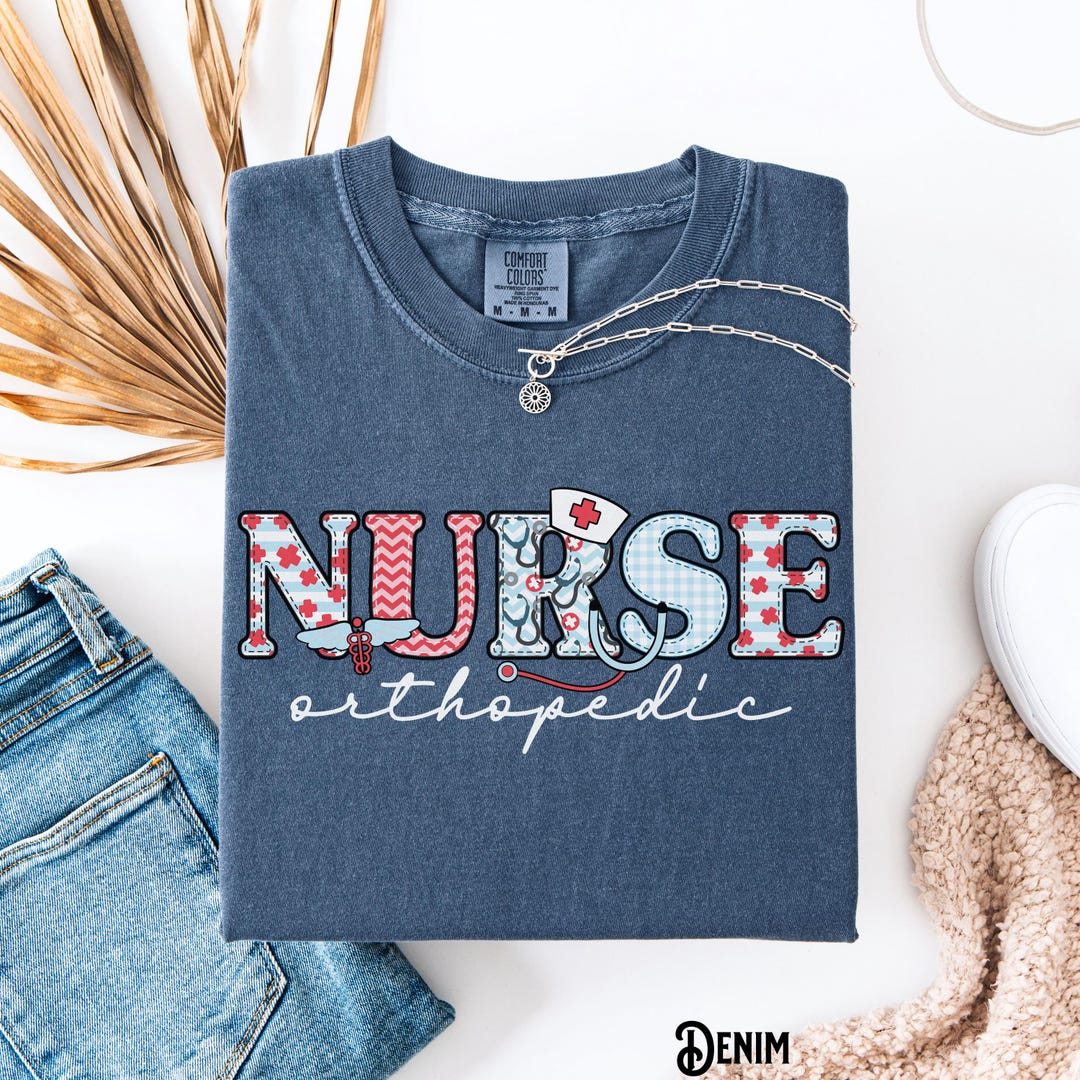 Orthopedic Nurse Shirt, Comfort Colors, Ortho RN Tee, Orthopedics ...