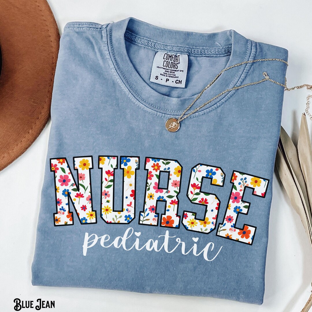 Pediatric Nurse Shirt, PEDS Nurse Tee, Comfort Colors®, Pediatrics RN ...