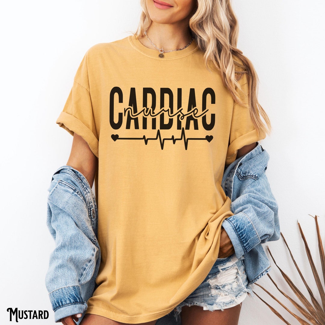 Cardiac Nurse Shirt, Cardiology, Comfort Colors®, Vascular Heart Nurse ...