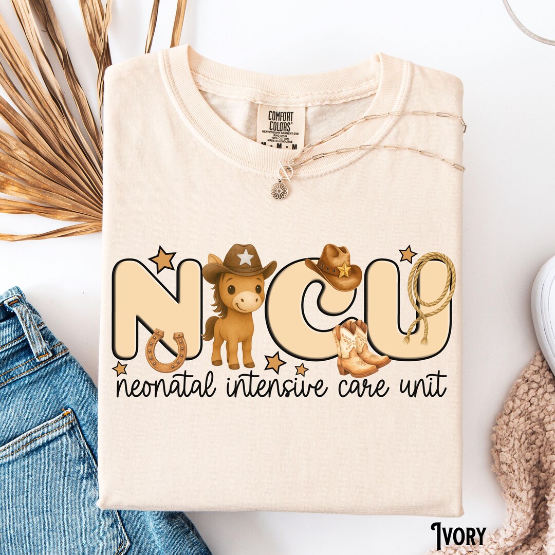 NICU Nurse Shirt, Comfort Colors, Neonatal Intensive Care Unit Tee, RN ...