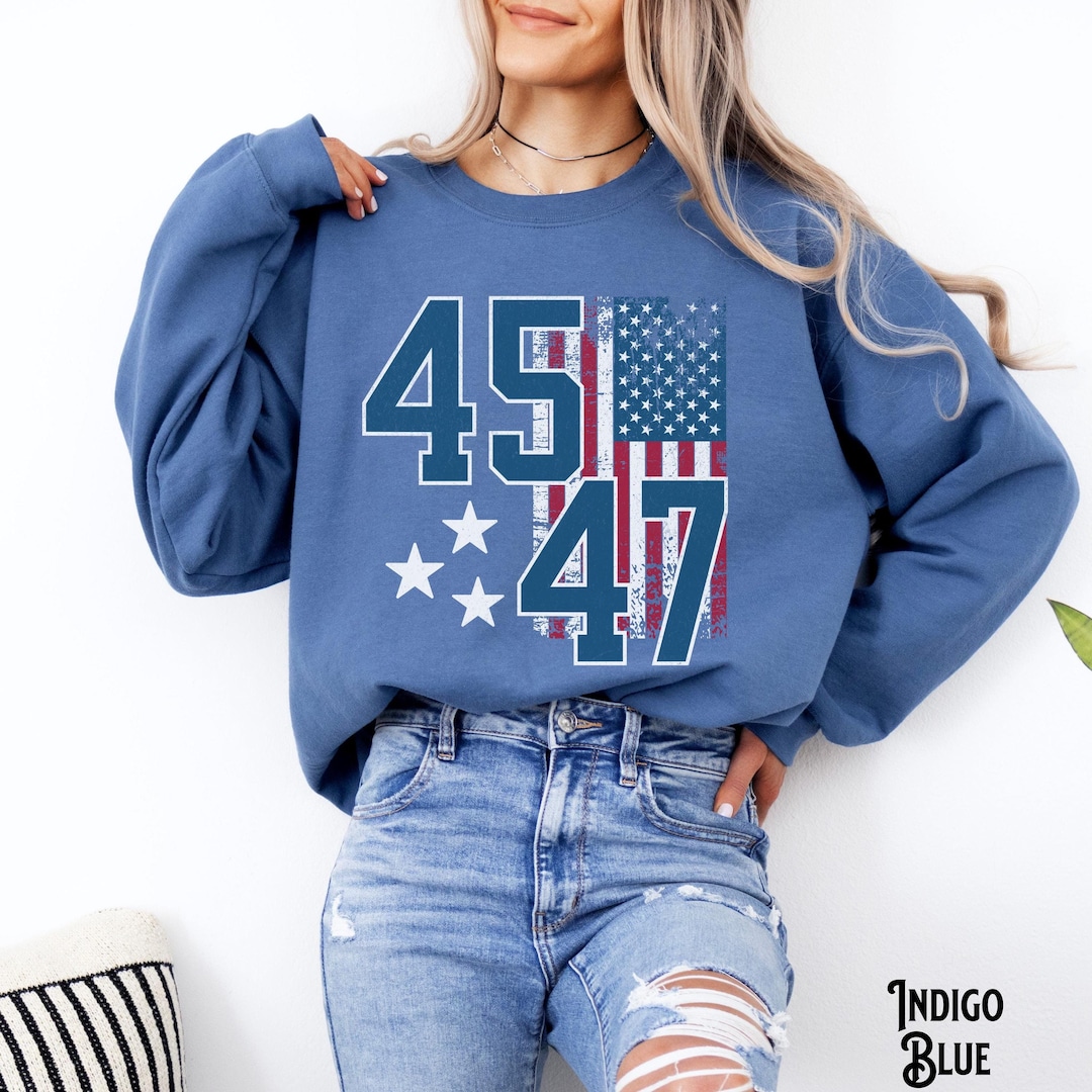 Trump 45 47, MAGA, President Trump Crewneck Sweatshirt, Sweater, 2025 ...