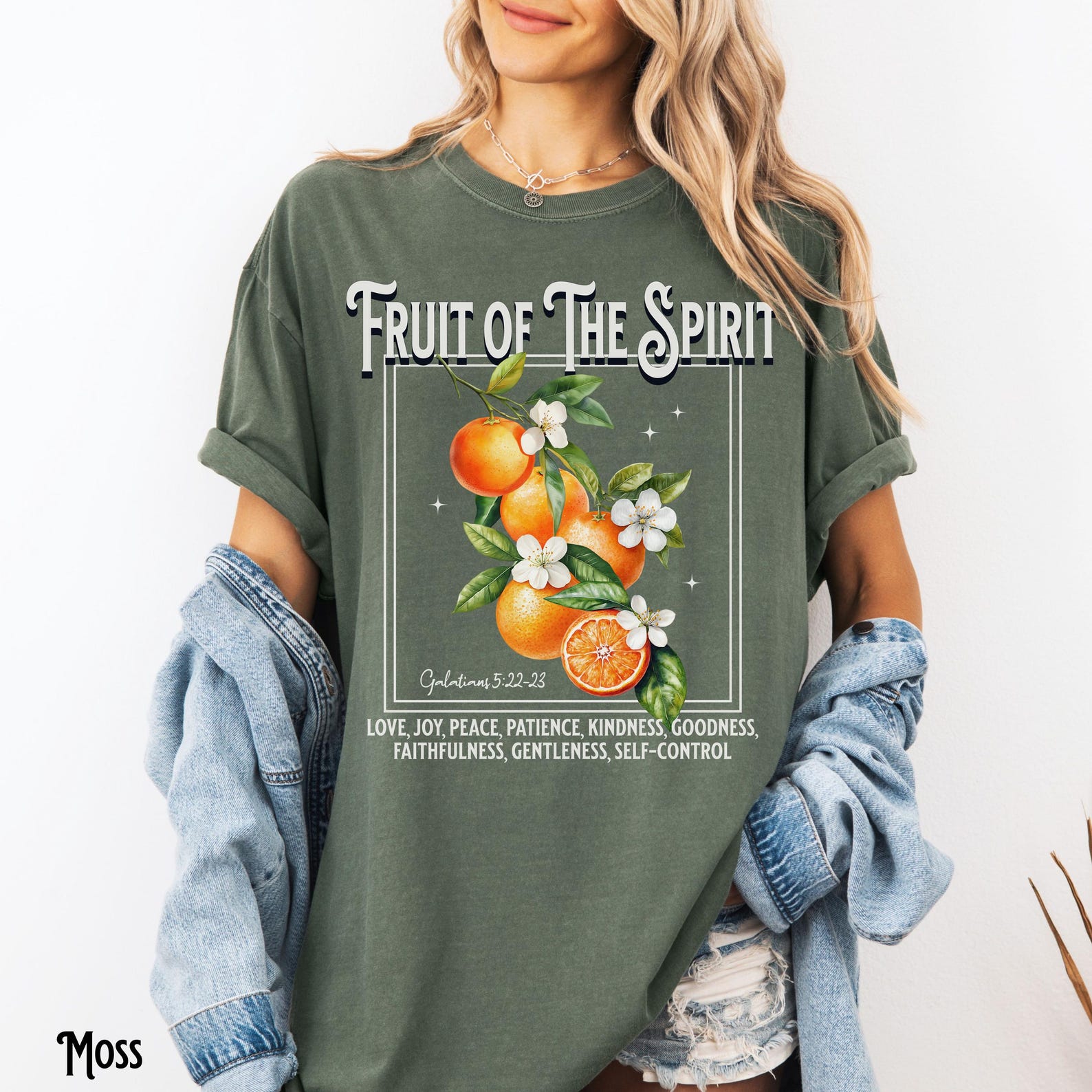 Christian Shirt, Fruit of the Spirit, Vintage Oranges Tee, Aesthetic ...