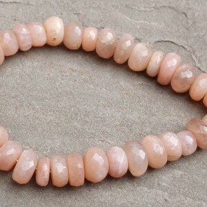 Peach Moonstone 7'' Inches Full Strand Natural - Etsy