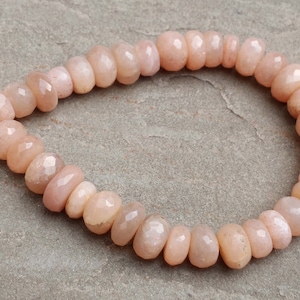 Peach Moonstone 7'' Inches Full Strand Natural - Etsy