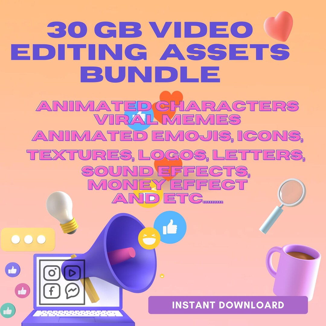 Level up Your Edits: 30GB of Premium Video Editing Assets to Make Your Projects Pop! - Etsy
