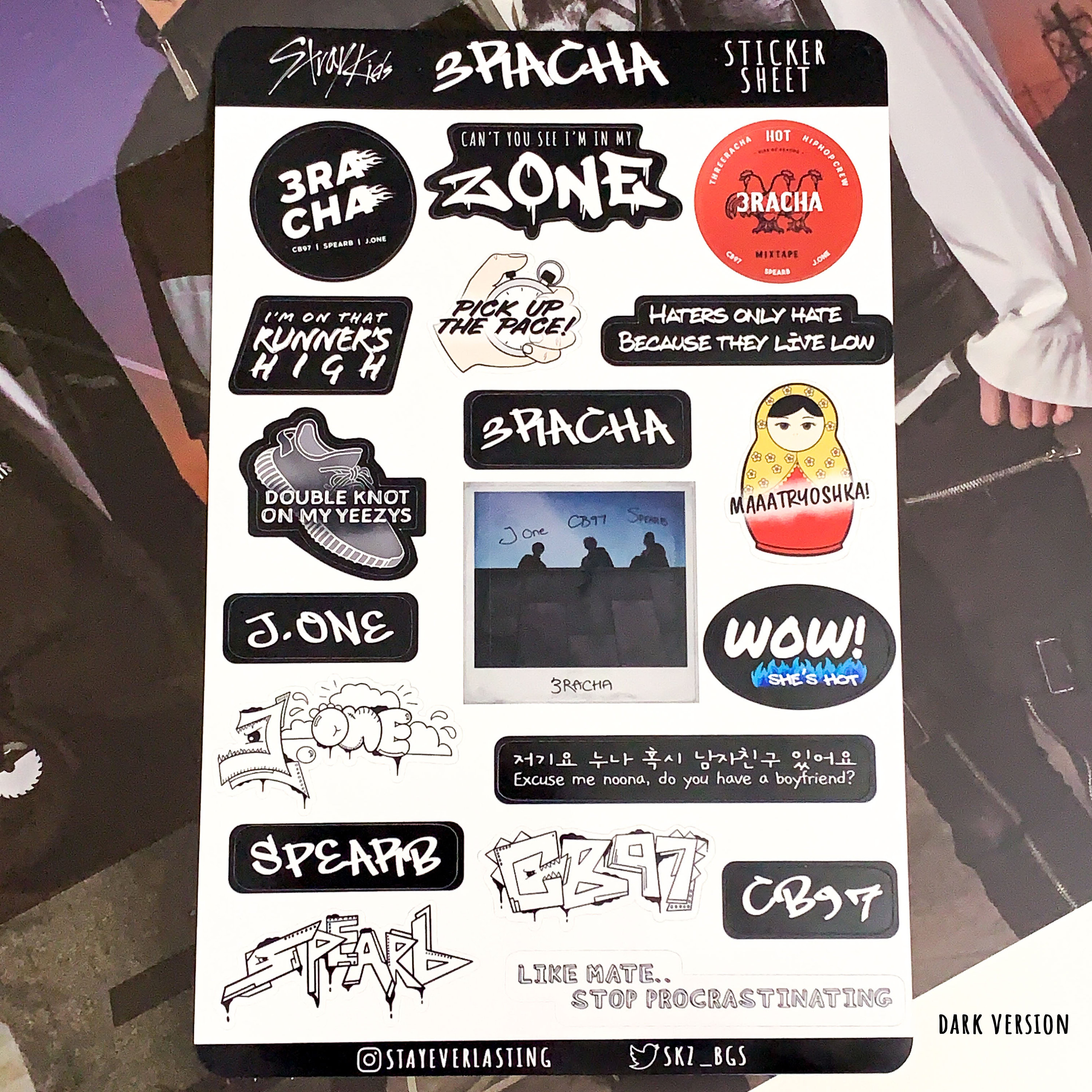 3RACHA Sticker Sheets - Etsy