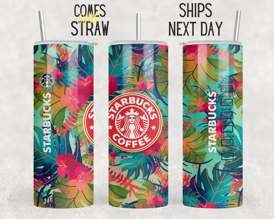 Tropical Leaves Tumbler, Tropical Gifts for Women, Tropical Tumbler ...