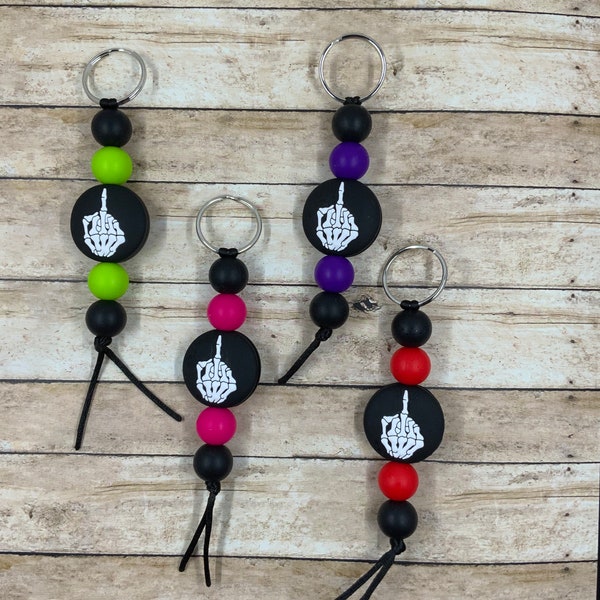 Middle Finger Keychain - Etsy
