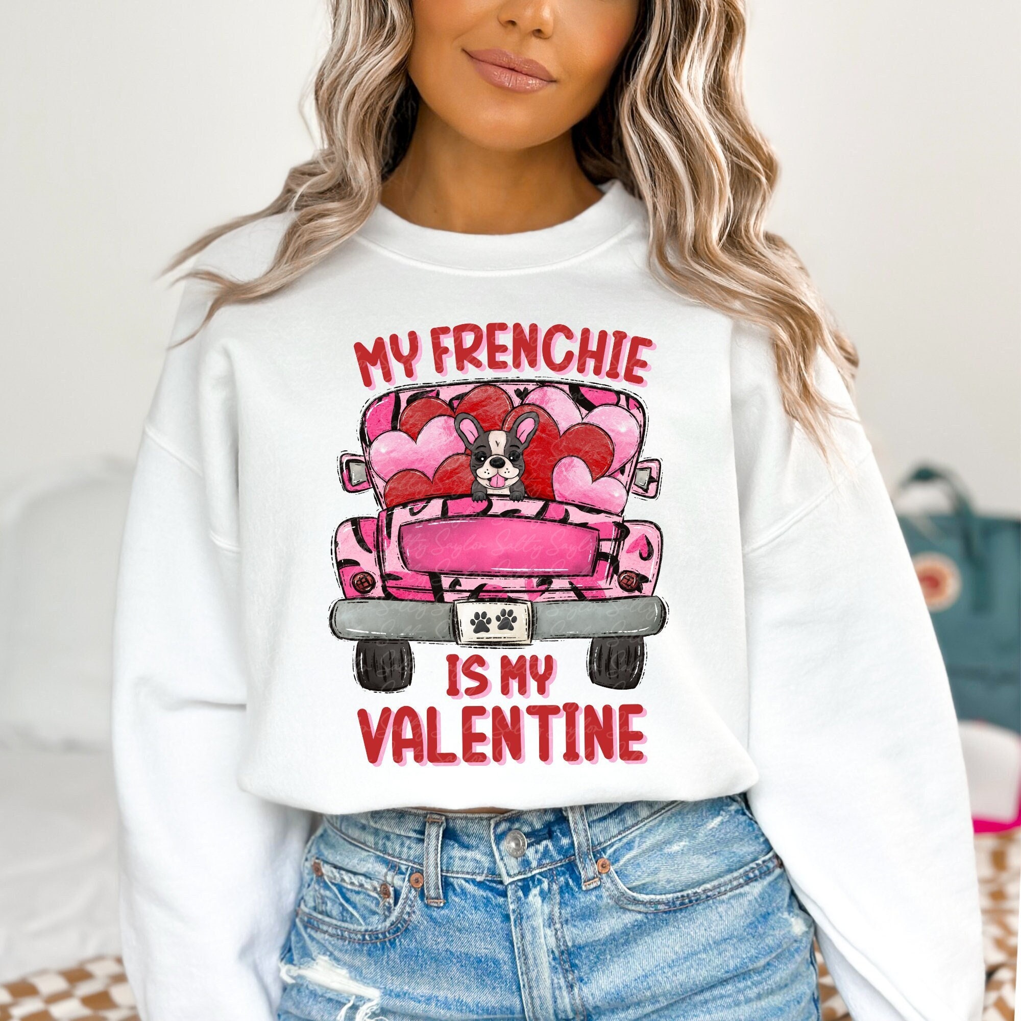 My Frenchie is My Valentine Sublimation Design Digital Download, French ...