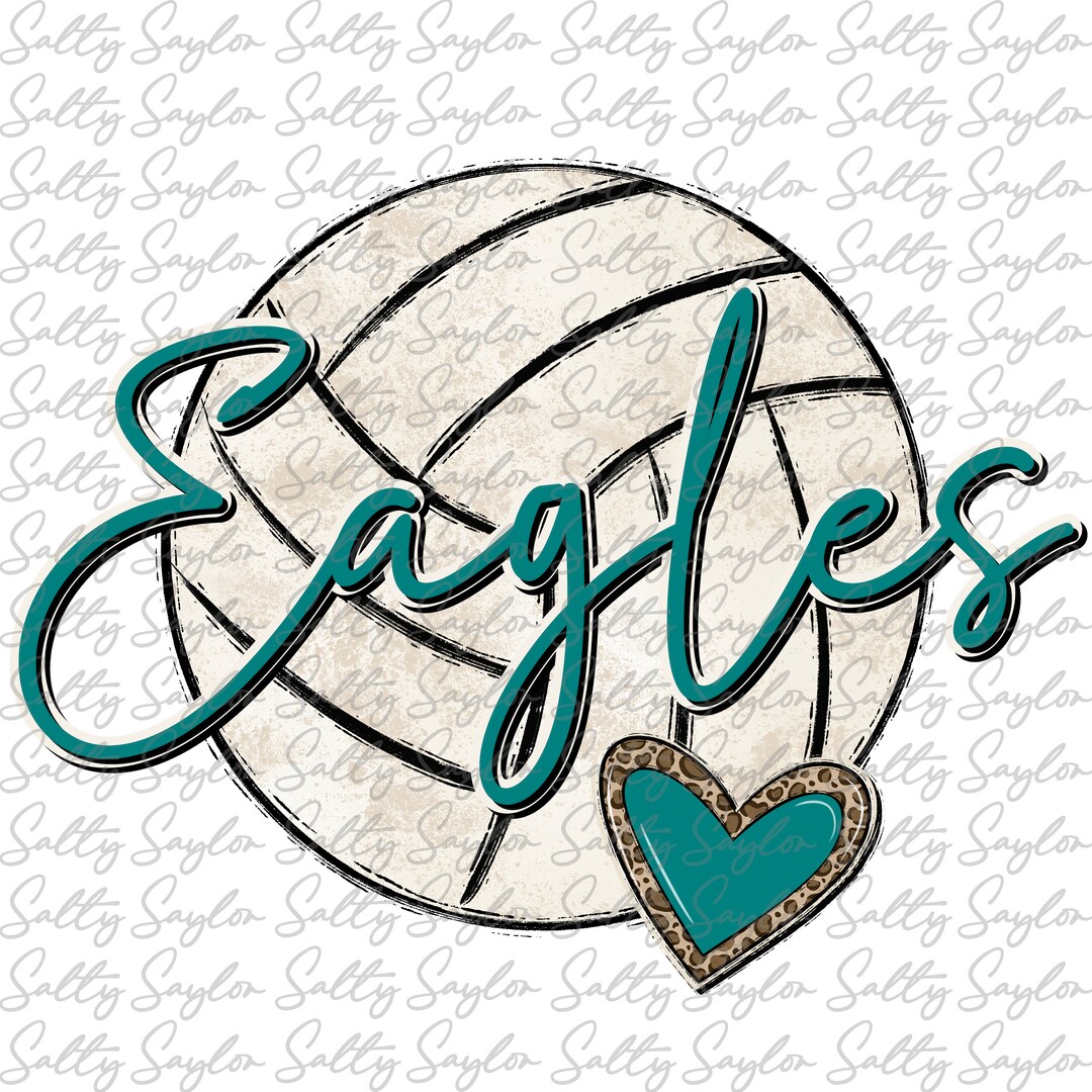 Eagles Teal Volleyball PNG Sublimation Digital Download - Etsy