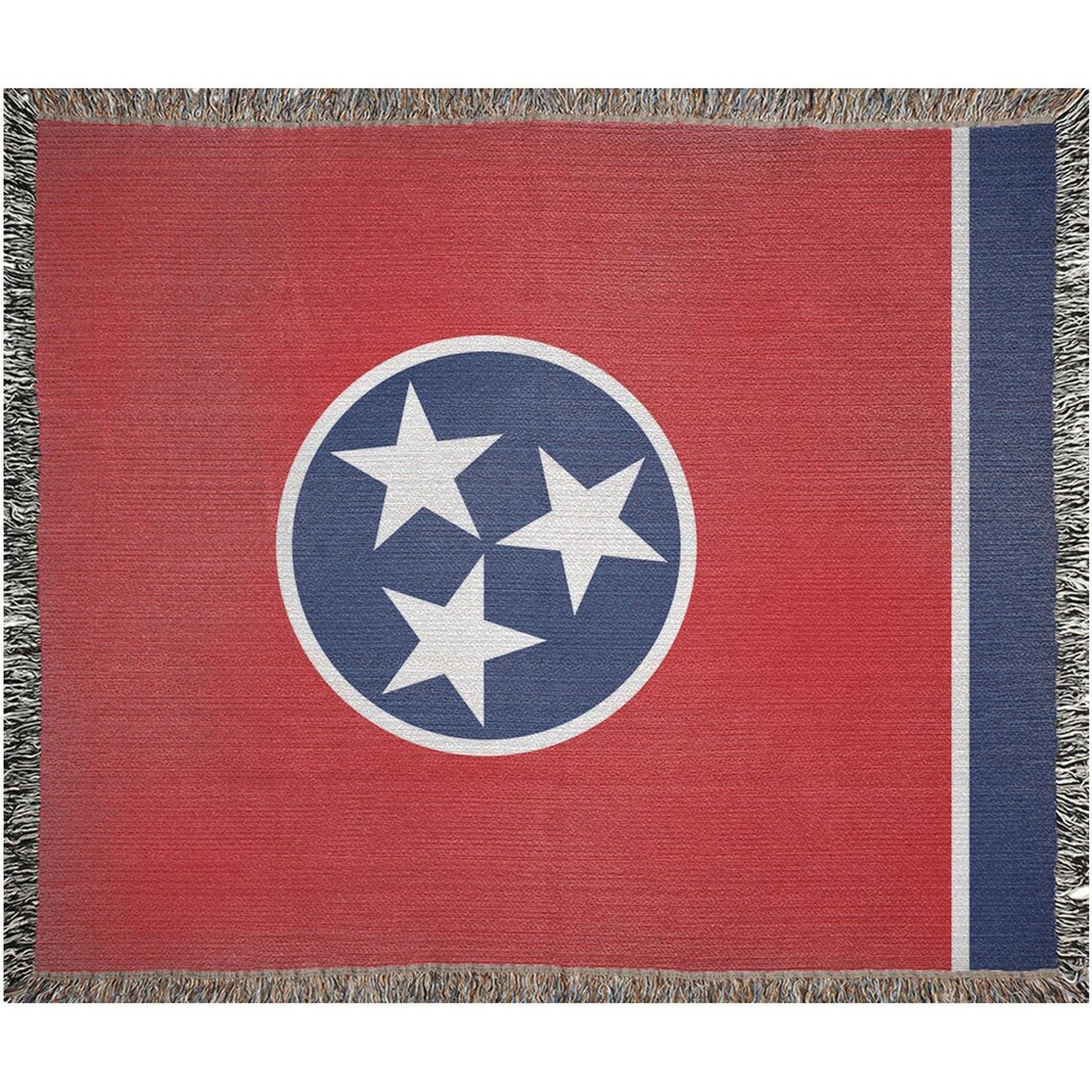 Tennessee State Woven Blanket Flag Banner Made in the U.S.A. 100% ...