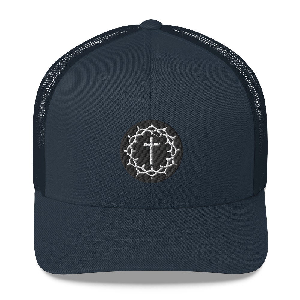 Thorn Crown Cross of Jesus Christ Embroidered Patch-style Adjustable ...