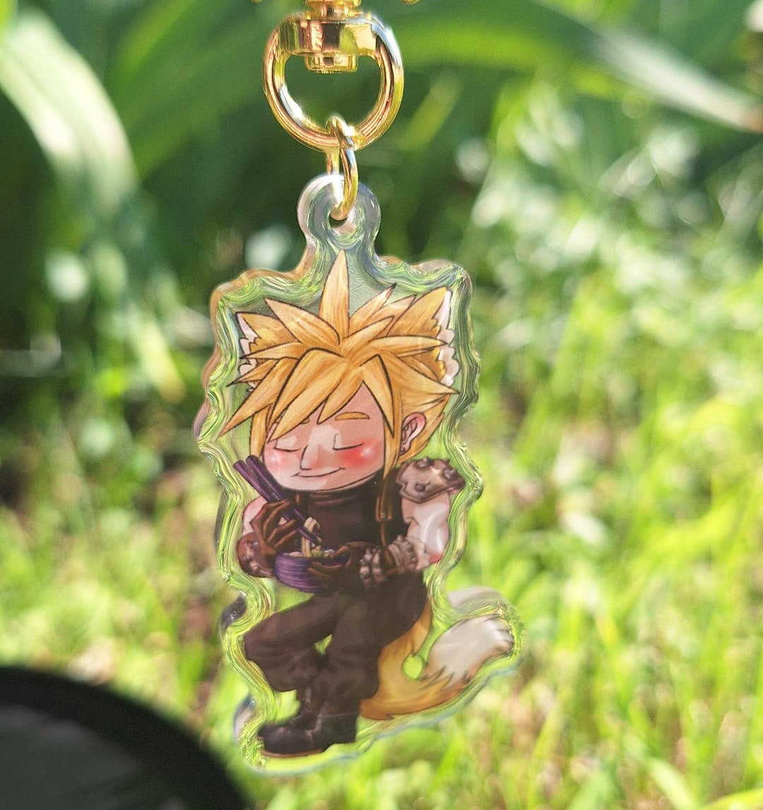 Cloud Strife Kitsune Udon Keychain - Etsy