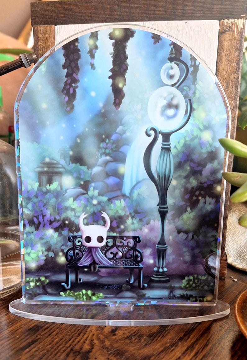 Hollow Knight Standee, 7 Inch Tall Greenpath Bench Scene - Etsy